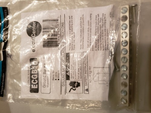 ECGB10 GBK1420 NB22 89-612 Assorted Ground Bar Kit 22 Position Bar ...