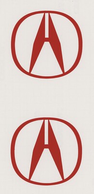 "ACURA Logo 4"" Red Decals Stickers Windows Car Shows Decal 2x | Vinyl ...