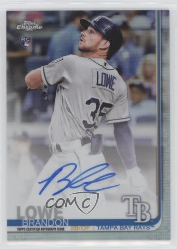 2019 Topps Chrome Rookie Auto Refractor /499 Brandon Lowe #RA-BL Auto ...