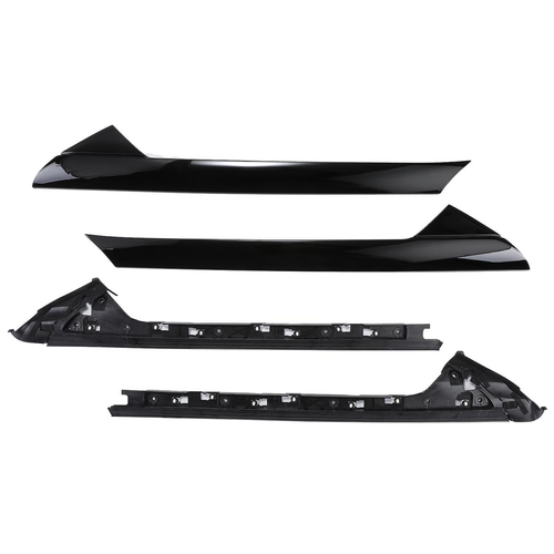 Set Outer & Inner Windshield Trim Moldings For 2011-2019 Ford Explorer ...