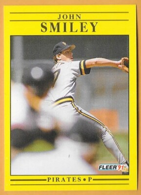 JOHN SMILEY PITTSBURGH PIRATES #50 - FLEER NM-MT 1991 | eBay