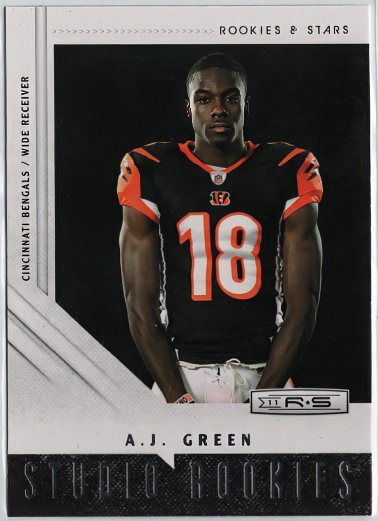 2011 Panini Rookies & Stars Studio Rookies AJ Green Rookie Card #34 ...