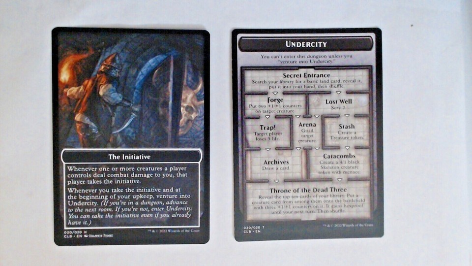 MTG (10) The Initiative // Undercity Double-sided Token - CLB 20/20 ...