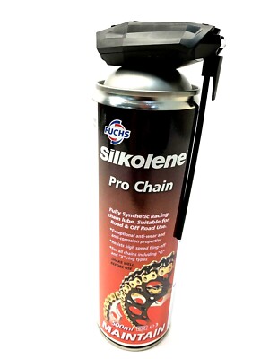 Fuchs Silkolene Pro Chain - 100% Synthetic Racing Motorcycle Chain Lube ...