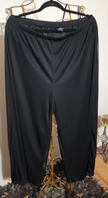 New Directions Black Sheer Capris with Lining ~ Sz 2X | eBay