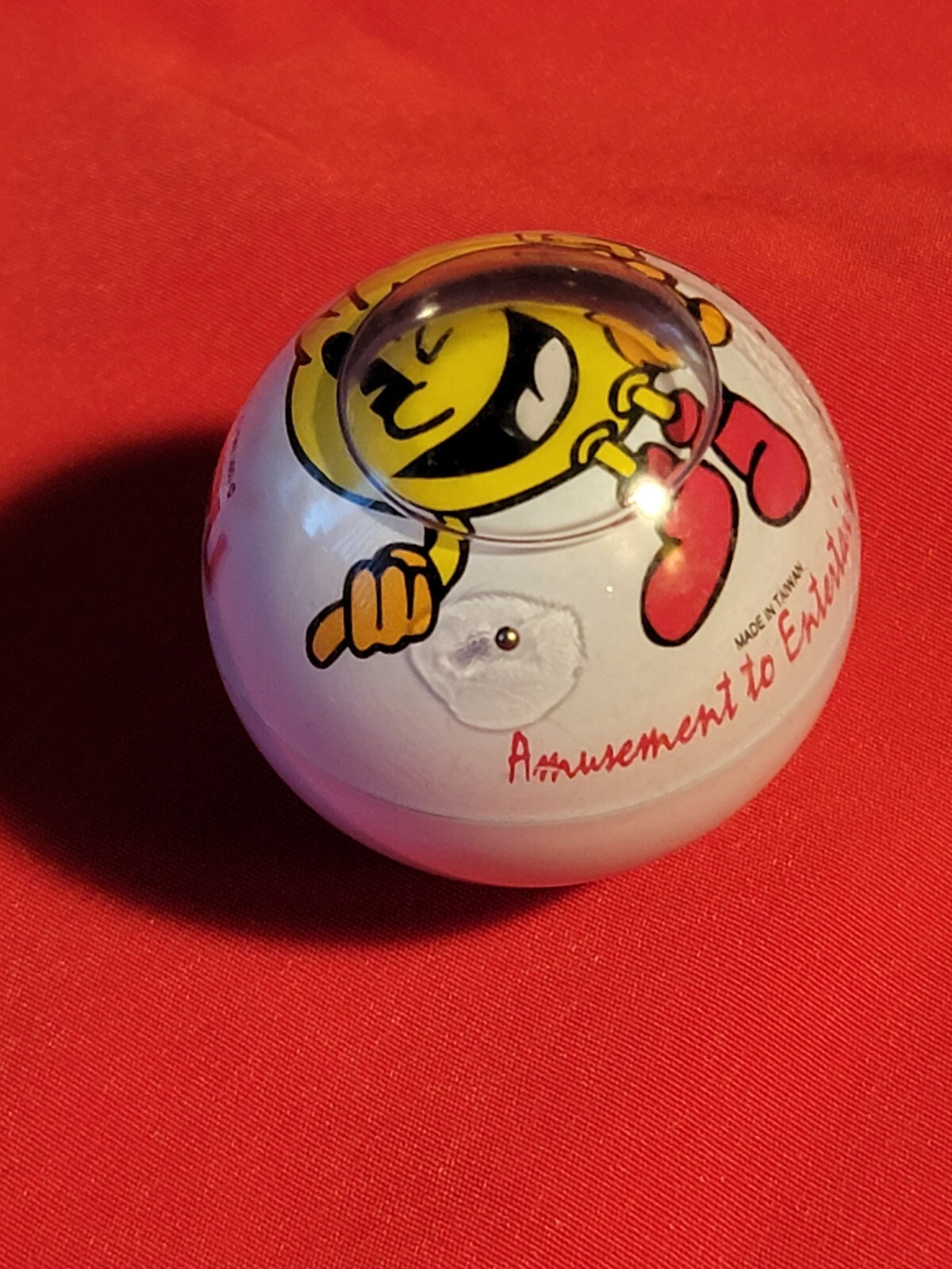Pac-Man Ball Glide Ball Plastic Vintage 1991 Floating Slider RARE ...