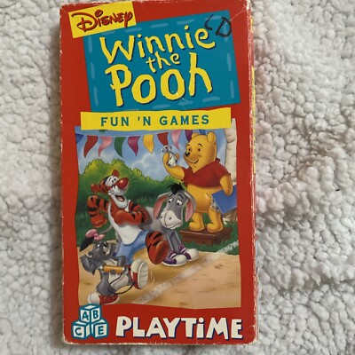 Winnie the Pooh - Pooh Playtime - Fun N Games (VHS, 1995) 786936394139 ...