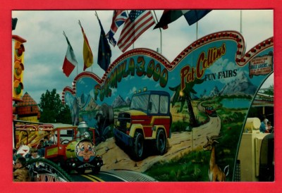 Royal Mail Post-a-Photo Postcard - Pat Collins Fun Fairs - Formula 3000 ...