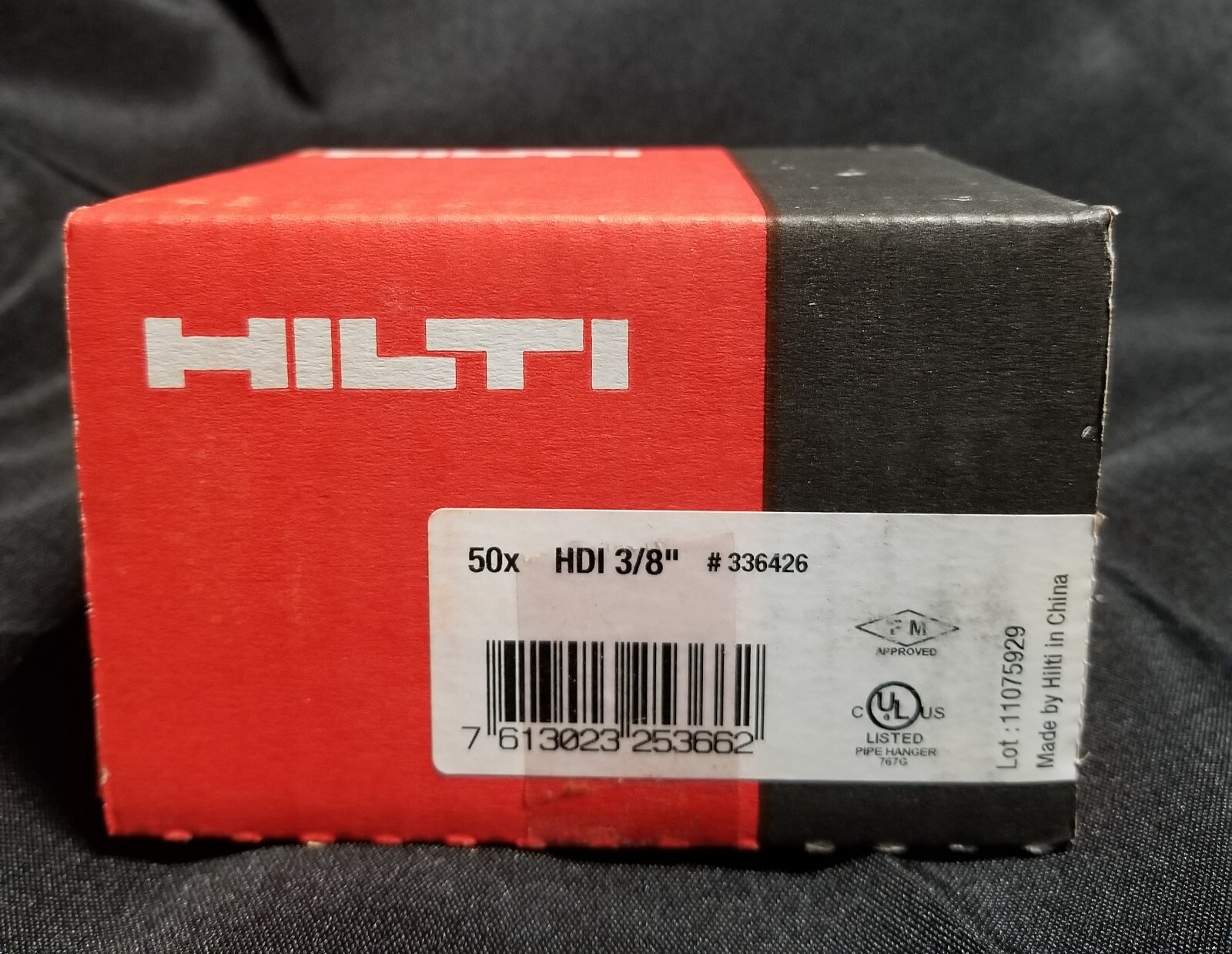 Hilti 336426 HDI 3/8" Drop-In Threaded Concrete Anchors Box of 50 NEW ...