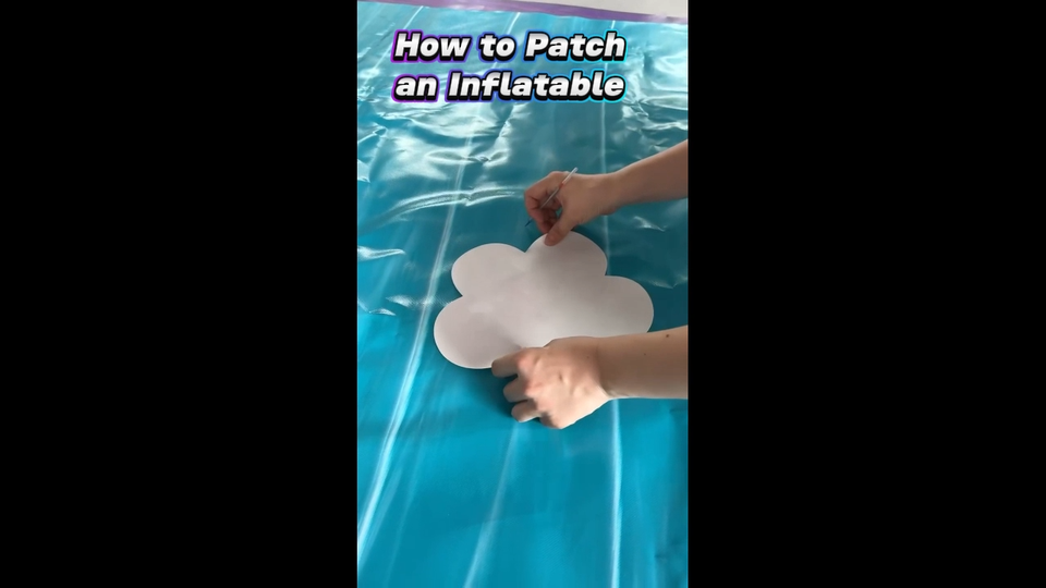 Commercial Inflatable Repair Kit including Heat Gun Glue Vinyl Patches ...