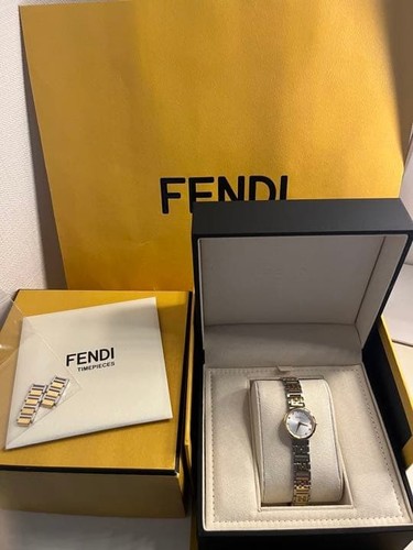 Final Fendi Forever 19Mm Bracelet Watch With Ff Logo | eBay