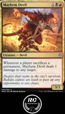 Mayhem Devil MTG NM WAR Uncommon Devil Tracked Shipping | eBay