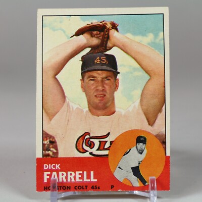 1963 Topps #277 Dick Farrell baseball card. Houston Colt .45s. EX | eBay