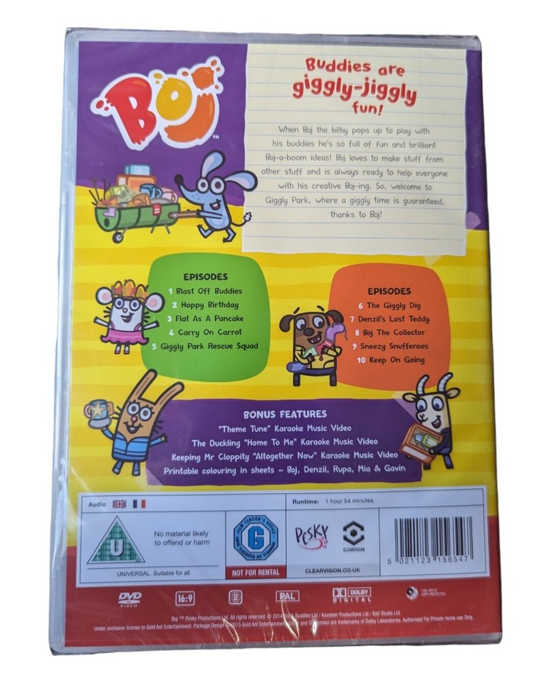 Boj Blast Off Buddies [DVD] New & Sealed 5021123156547 | eBay UK