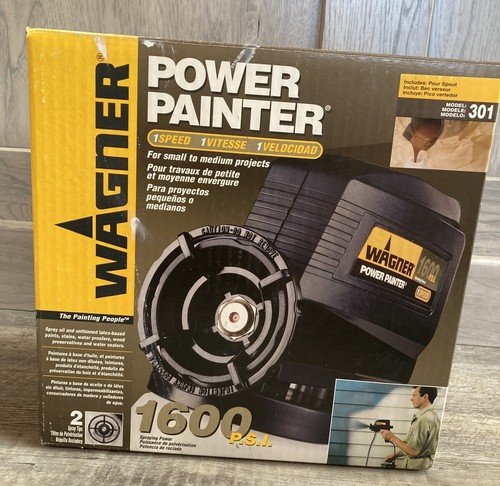 NEW - Wagner Power Painter -1600 PSI Model 301 - 2 spray tips | eBay