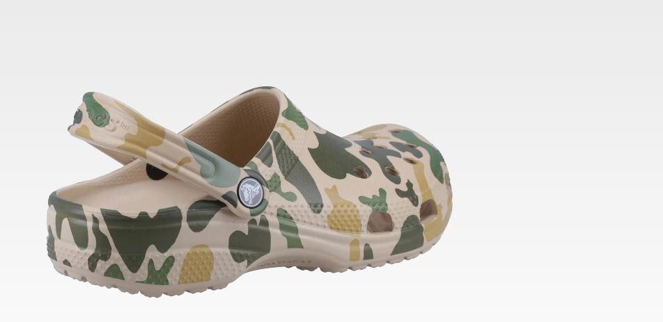 Crocs CLASSIC Army PRINTED Unisex Summer Clogs Camo Chai/Tan | eBay UK