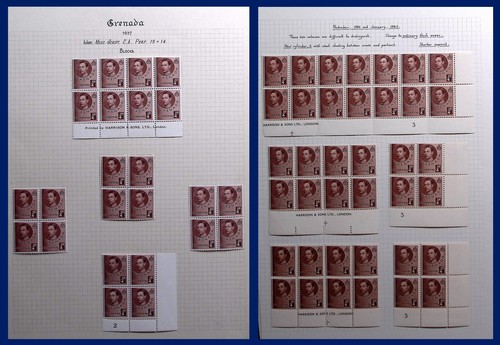 GRENADA: 1937-1945 George VI Examples - Ex-Old Time Collection - 2 ...
