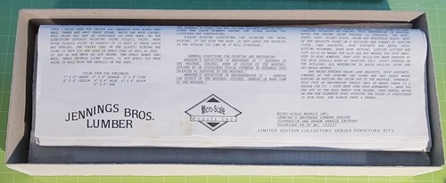 S01 Micro-Scale Models Jennings Bros. Lumber Close Pin & Broom Handle ...