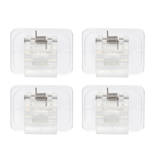 4pcs Curtain Pole Wall Brackets Curtain Rod Ceiling Mount Closet Rod ...