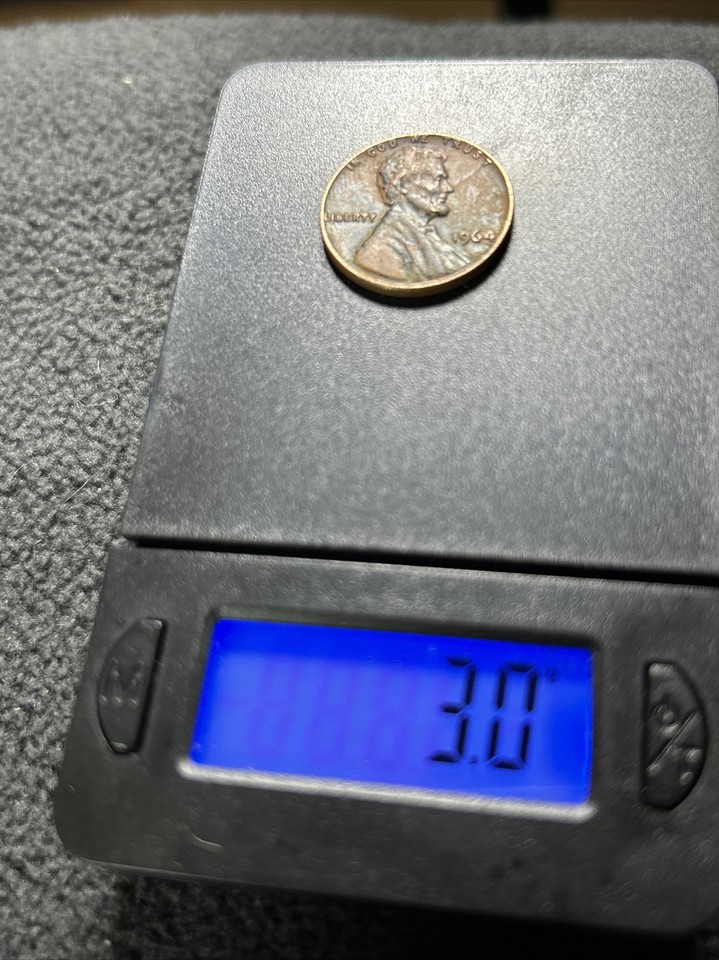 1964 D Lincoln Penny. ERRORS. “L” on edge. “IN GOD WE TRUST” on edge ...