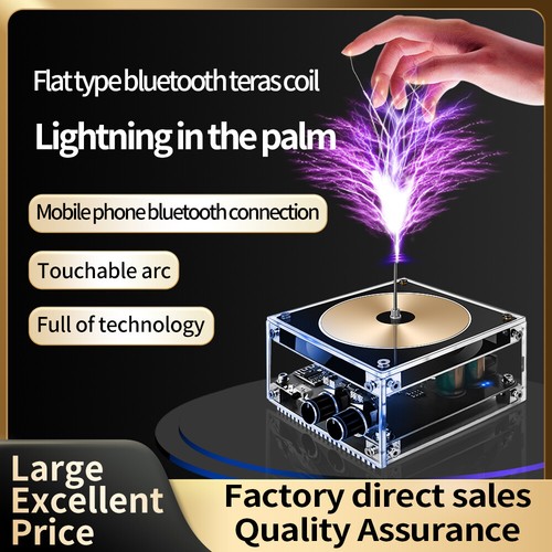Bluetooth Music Tesla Coil AC110-240V 120W 10CM High Frequency Voltage ...