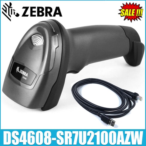 Zebra DS4608-SR7U2100AZW 1D 2D Handheld Laser Imager Barcode Scanner + USB Cable | eBay