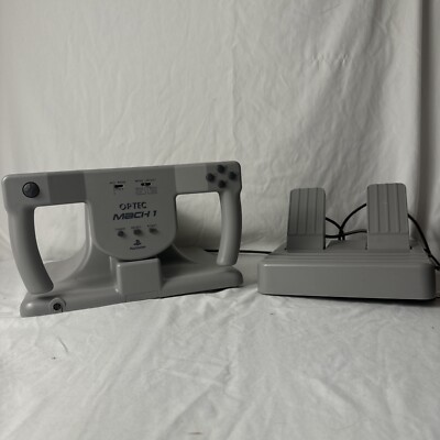 Optec Mach 1 Gray Wired Remote Control Steering & Pedal Flight Stick ...