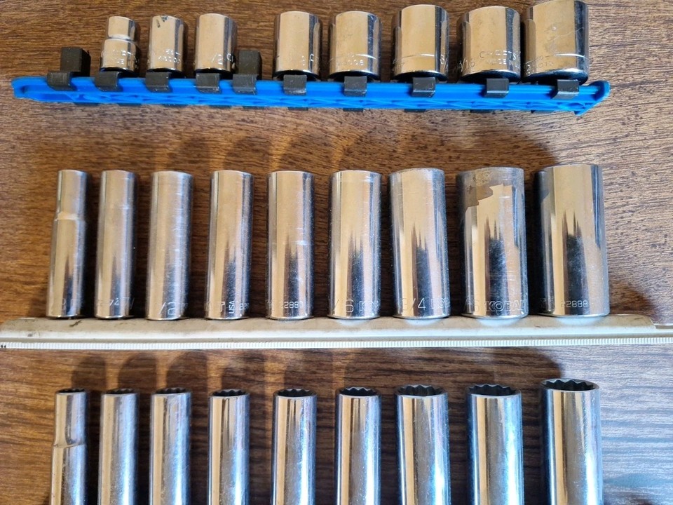 3 Sets Kobalt & Craftsman 3/8 Drive Shallow & Deep Socket Sets 6 pt & 12-pt | eBay