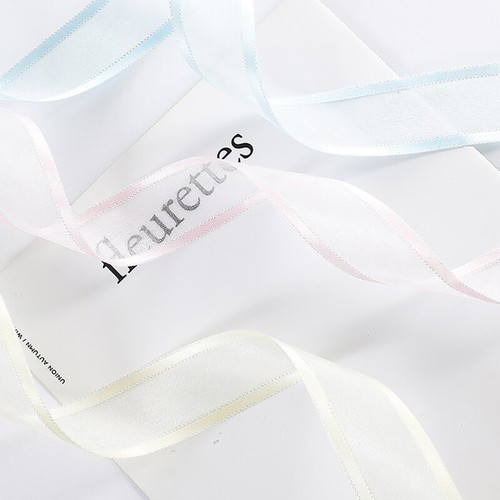 25Yards/Roll Sheer Chiffon Ribbon Satin Ribbons For Gift Wrapping ...