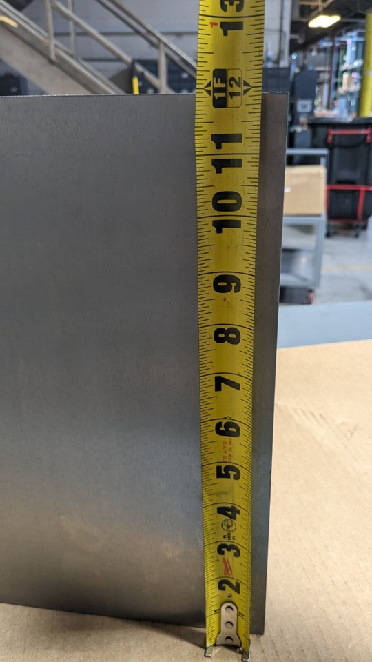 Machined Angle Plate 12" x 12" x 12" Cast Iron Flat Surface Double Web ...