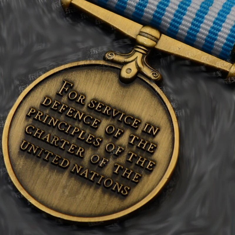 Classic United Nations Peacekeeping Forces Medal Replica Fine Metal ...