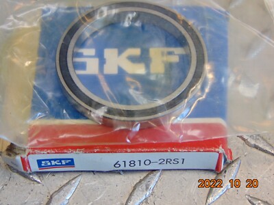 SKF 61810-2RS1 SINGLE ROLL BEARING - FREE SHIPPING | eBay