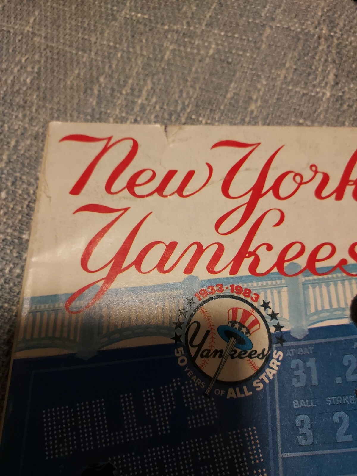 OFFICIAL 1983 NEW YORK YANKEES YEARBOOK | eBay