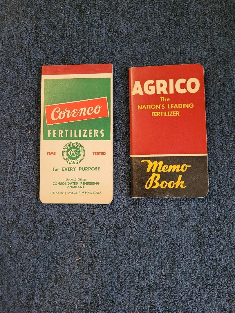 Lot (2) of Vintage Fertilizer Notebooks - Corenco-Agrico | eBay
