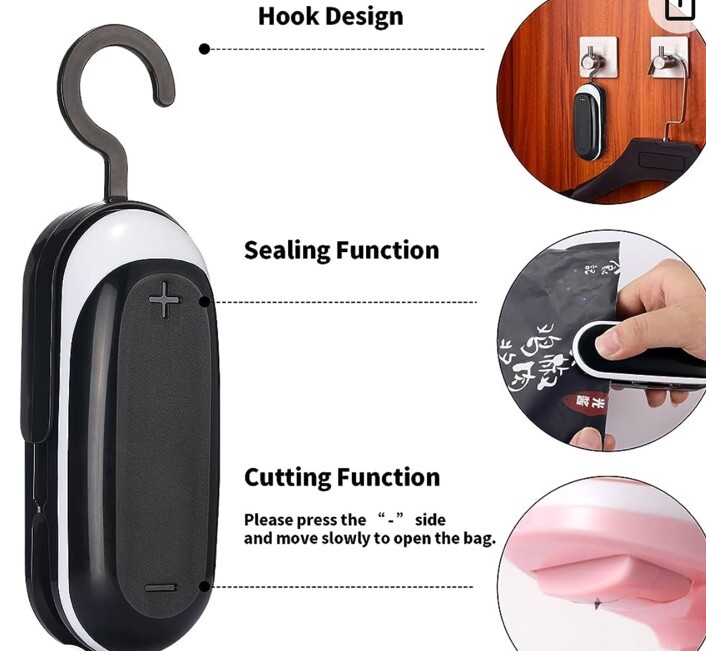 Handheld Mini Sealer, Sealing Machine Portable Sealer With Vacuum And ...