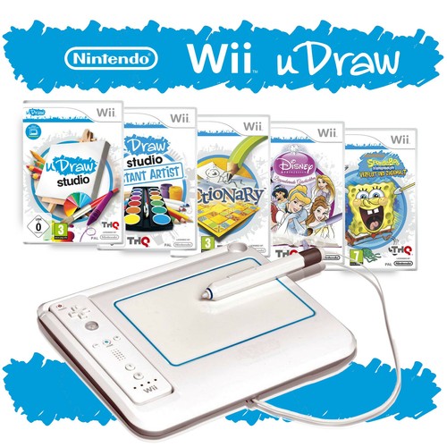 Nintendo Wii ORIGINAL uDraw Game Tablet 🏻 und passende Auswahl an ...