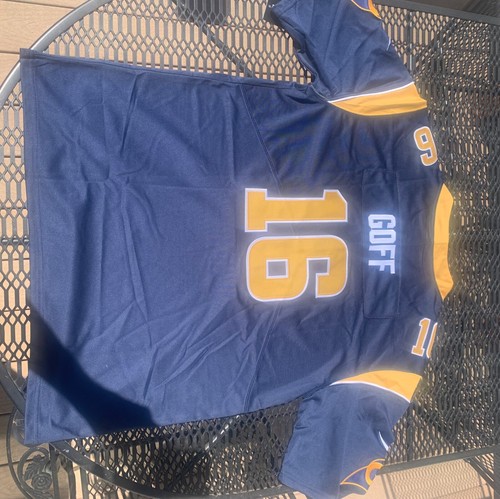 Nike Onfield Jared Goff # 16 Rams Football Jersey Large | eBay