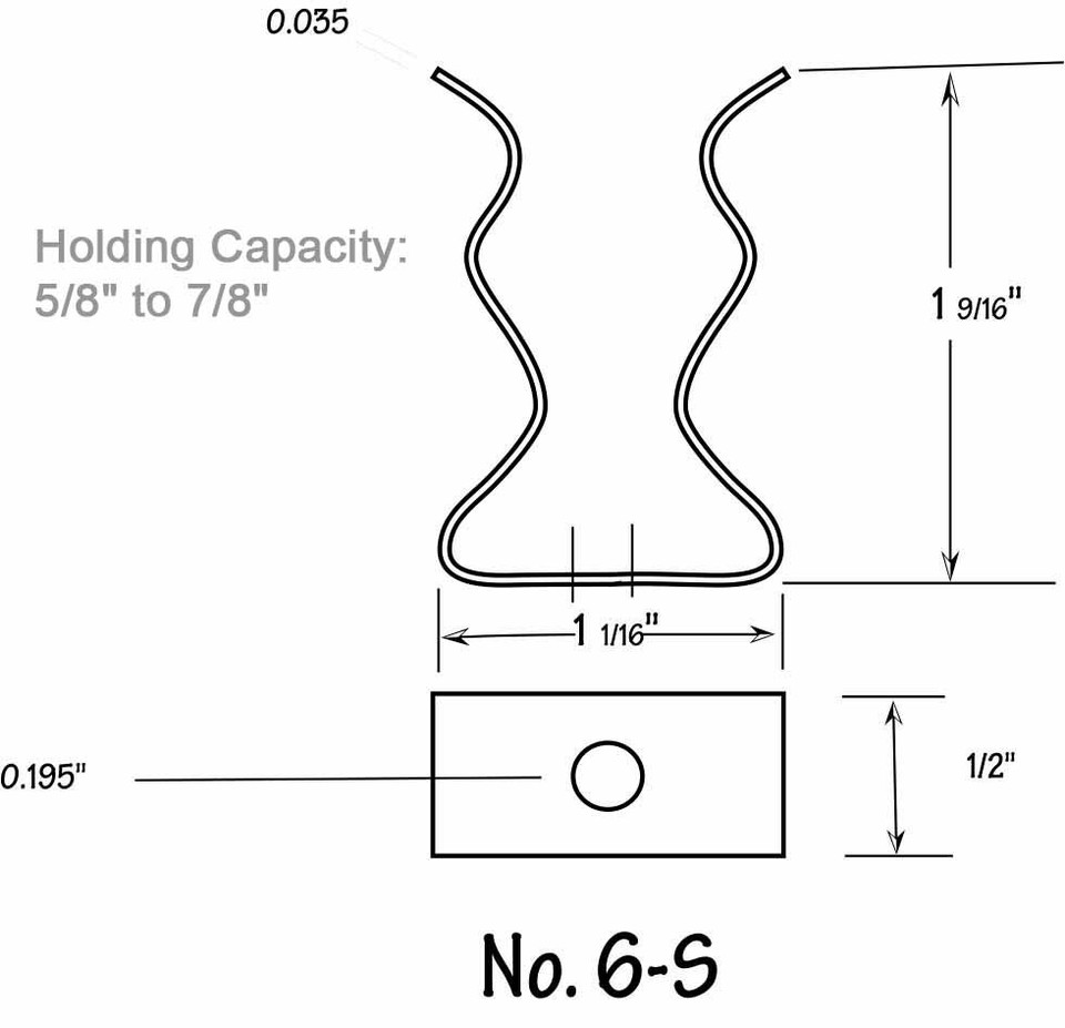 Stainless Steel Tool Clips -Holding Capacity: 5/8" to 7/8" Width at ...