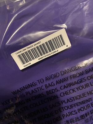 Supreme Inset Link Track Jacket Purple White Size Medium Supreme Inset Link Track Jacket Purple White Size Medium