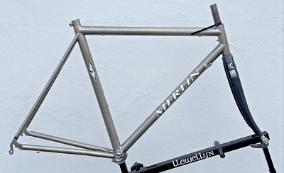 MERLIN Extralight Handmade USA Titanium 55 x 55.5cm Top Tube Frame ...
