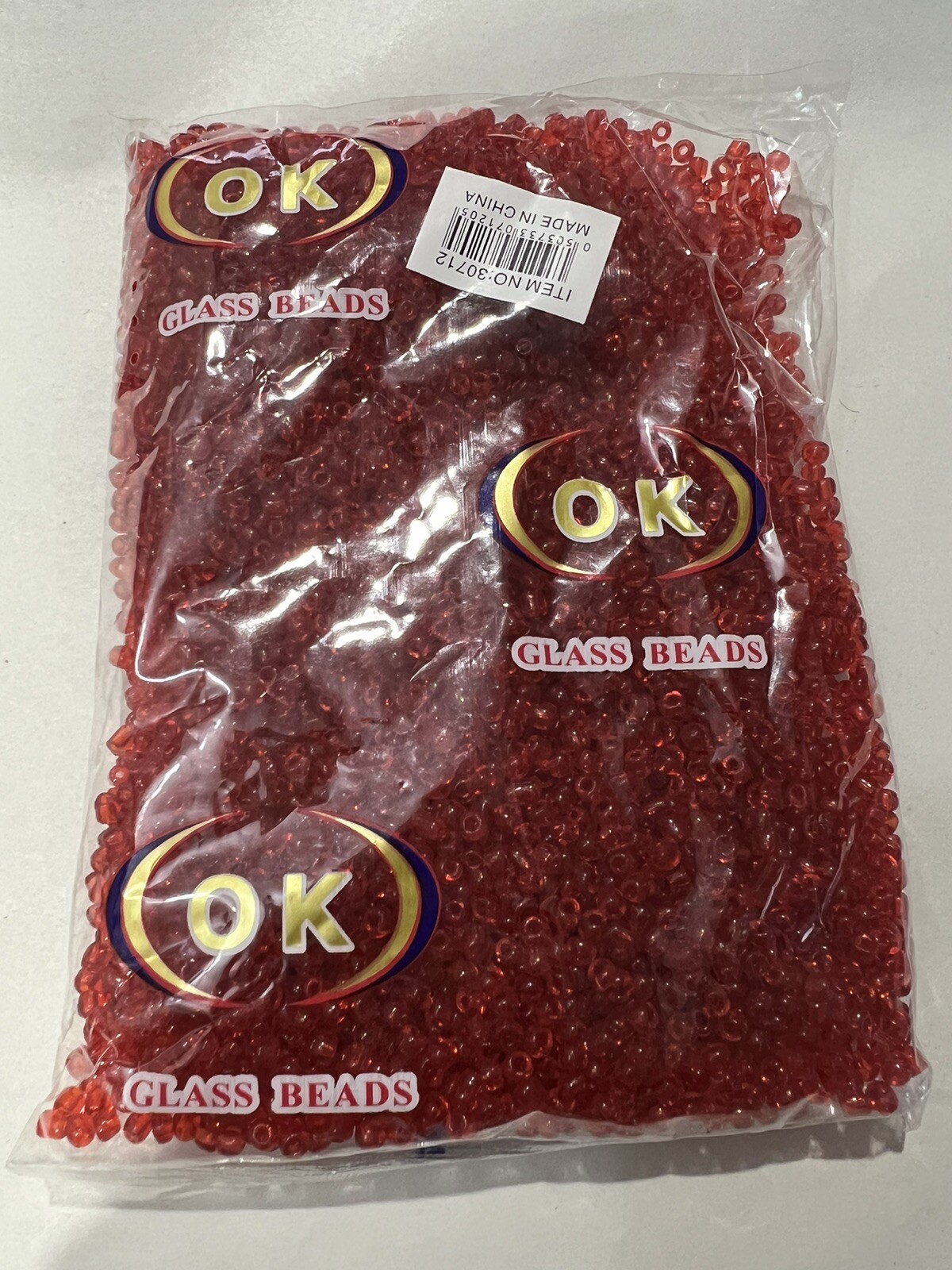 GLASS BEADS RED CHANGO, ELEGGUA CUENTAS DE CRISTAL ELEKES COLLARES ...