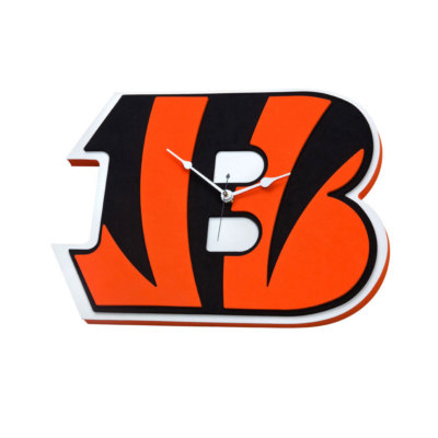 Foam Fanatics NFL Cincinnati Bengals 3-D Foam Wall Clock Home Office ...