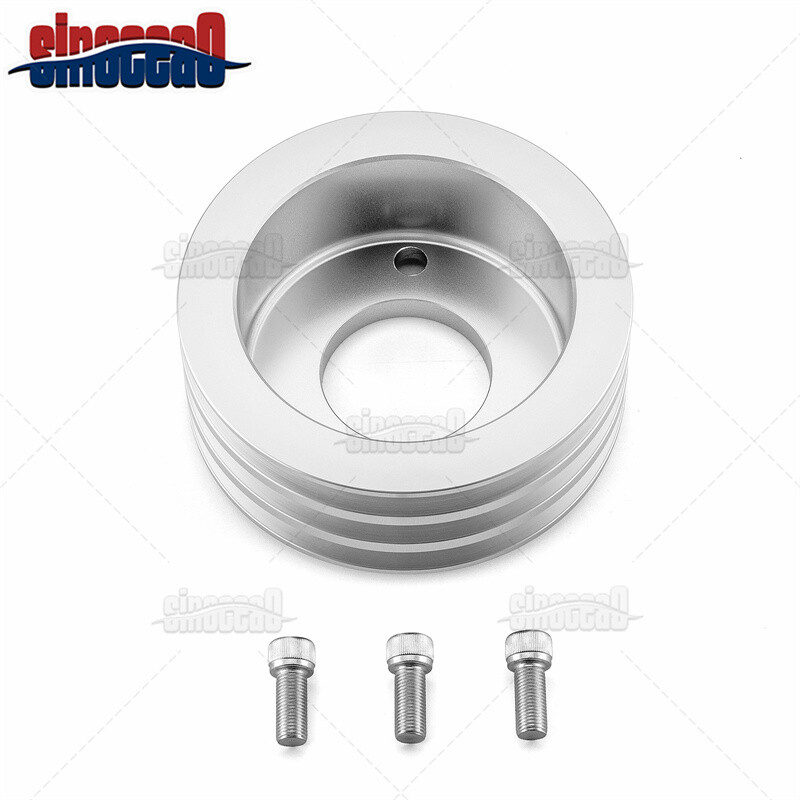 Billet For Big Block Chevy Crankshaft Pulley 3 Groove 396 427 454 SWP ...