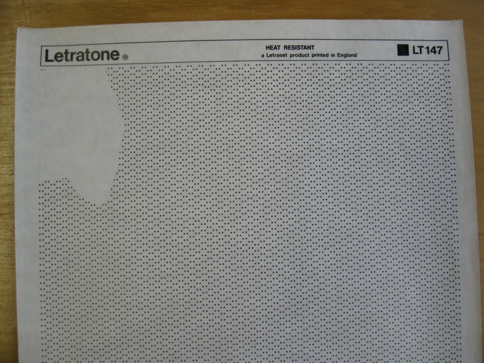 .1 x Letraset Letratone Sheet LT147 (bb) | eBay