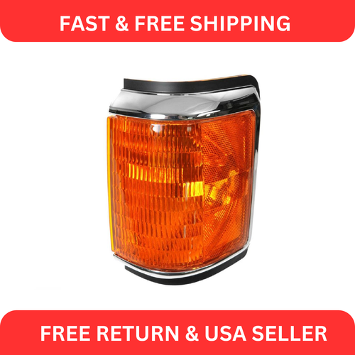 Corner Parking Signal Light Left LH Driver Side w/ Chrome Trim for Ford ...