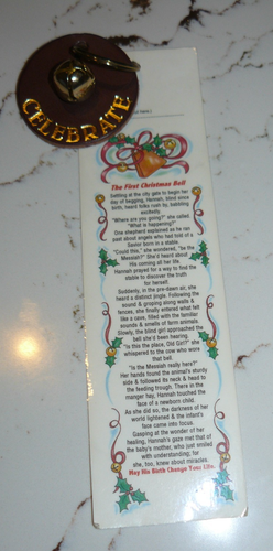 Belsnickle Leather Sleigh Nickle Jingle Bell Christmas Bookmark key ...