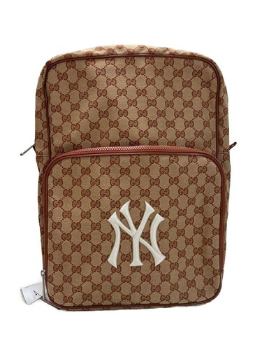 GUCCI Backpack NY Yankees Canvas BEG | eBay