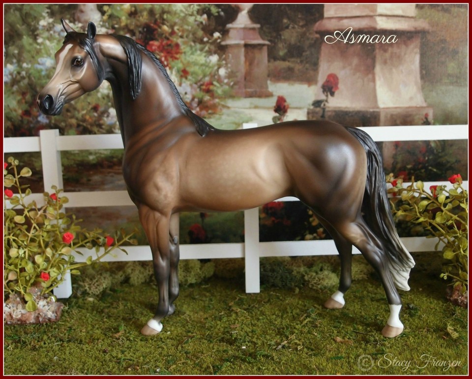 Peter Stone Model Horse Arabian mare bay going grey | eBay