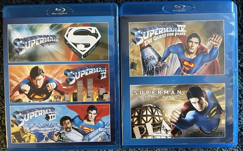 SUPERMAN 5 FILM COLLECTION 1978-2006 BOX SET - 5 BLU-RAYS HACKMAN ...
