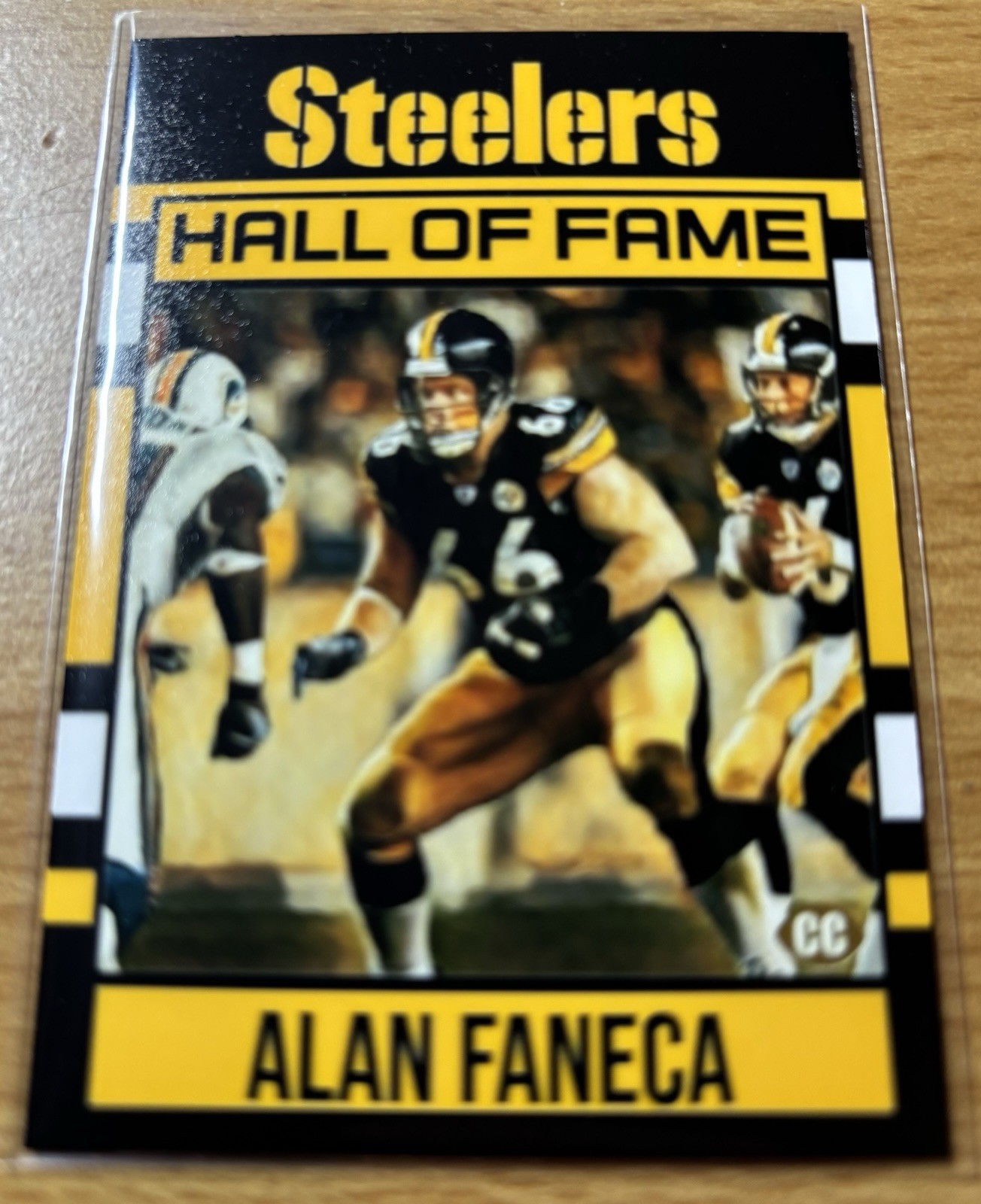 ALAN FANECA HOF PITTSBURGH STEELERS ACEO ART CARD MY ORIGINAL DESIGN | eBay